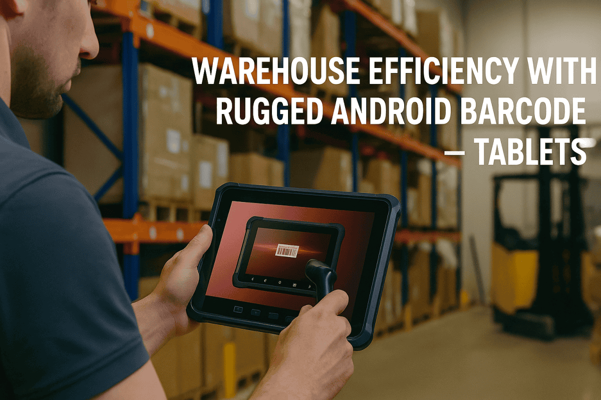 Warehouse Barcode Scanning with a Rugged Android Tablet