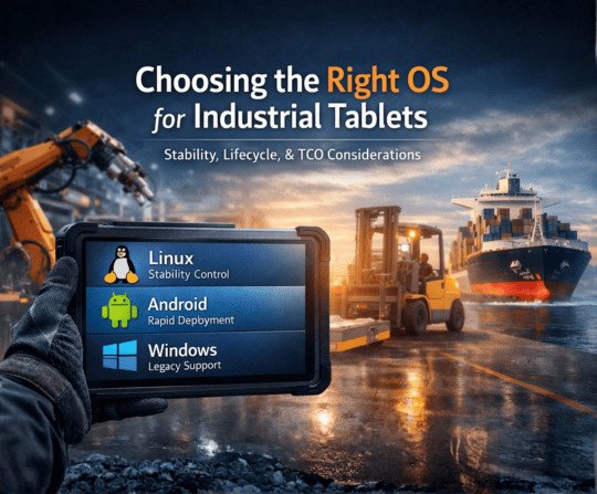 Industrial Tablet OS Selection Guide: Windows vs Linux vs Android